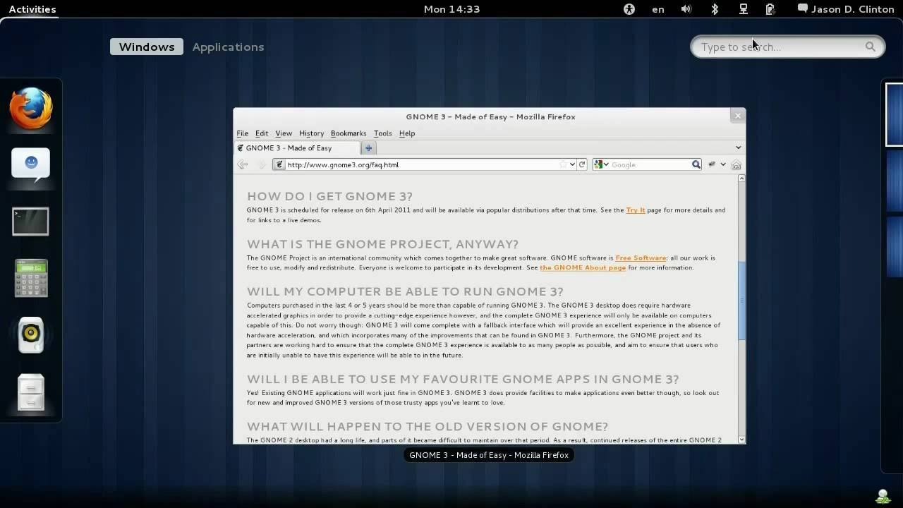 Fedora 15 mit GNOME3 freigegeben – Linux und Ich