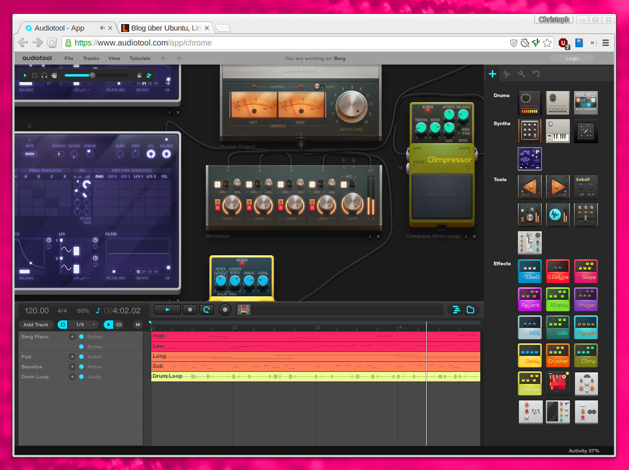 Audiotool Sketch: Elektronische Musik aus dem Tablet bzw. dem Browser ...