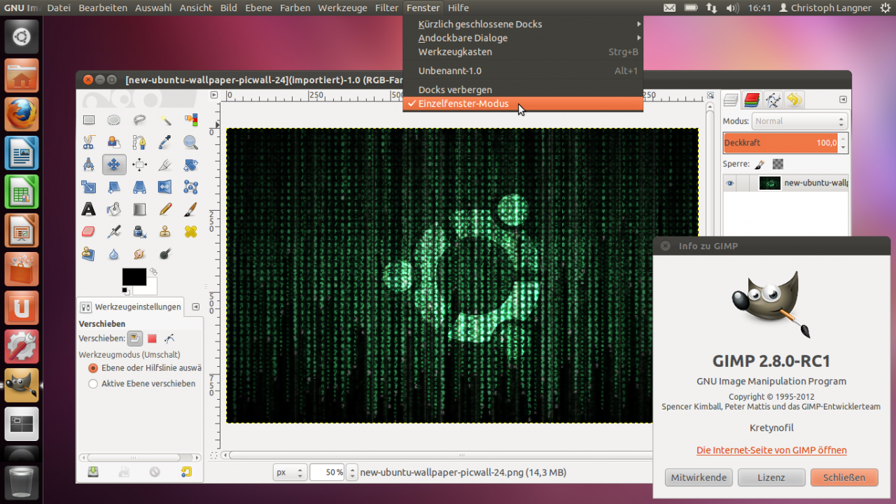 Gimp 2.8 RC1 unter Ubuntu Oneiric und Precise 12.04 aus PPA installieren – Linux und Ich
