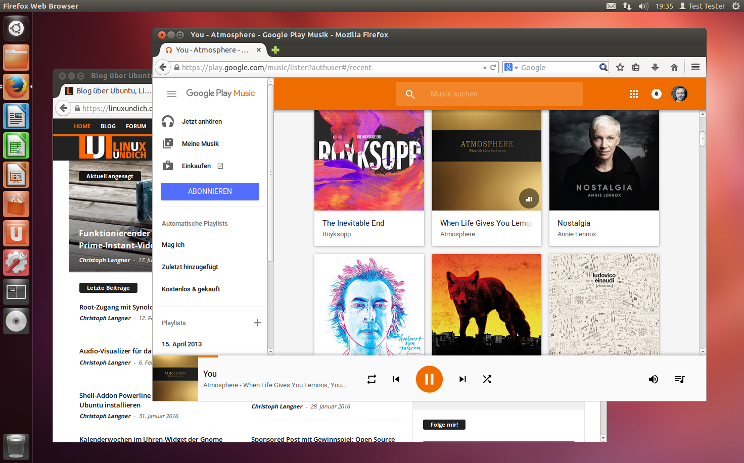 Google Music Desktop Player für Windows und Linux – Linux und Ich