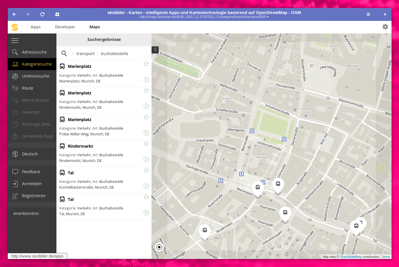 Skobbler packt die OpenStreetmap in ein spitzen Web-Frontend – Linux ...