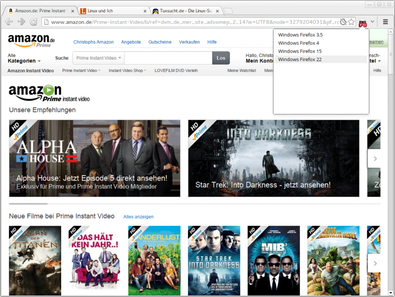 Maxdome, Watchever und Amazon Instant Video mit Pipelight unter Linux – Linux und Ich