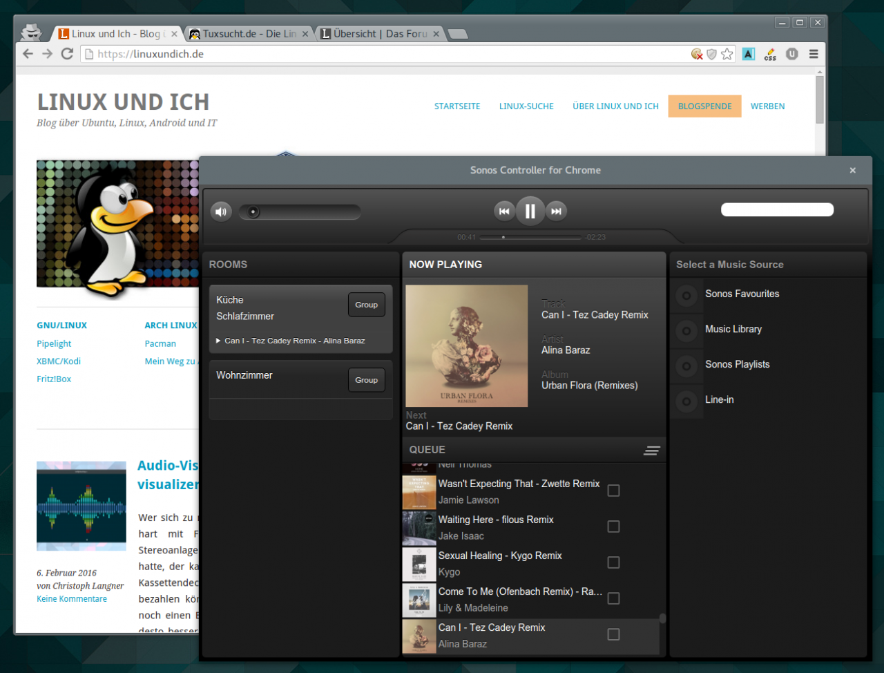 Sonos-App für Chrome/Chromium tut auch unter Linux – Linux und Ich