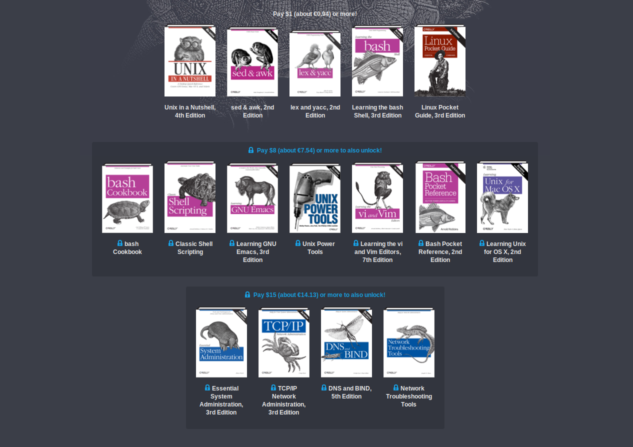 Humble Book Bundle: Unix presented by O'Reilly – Linux und Ich