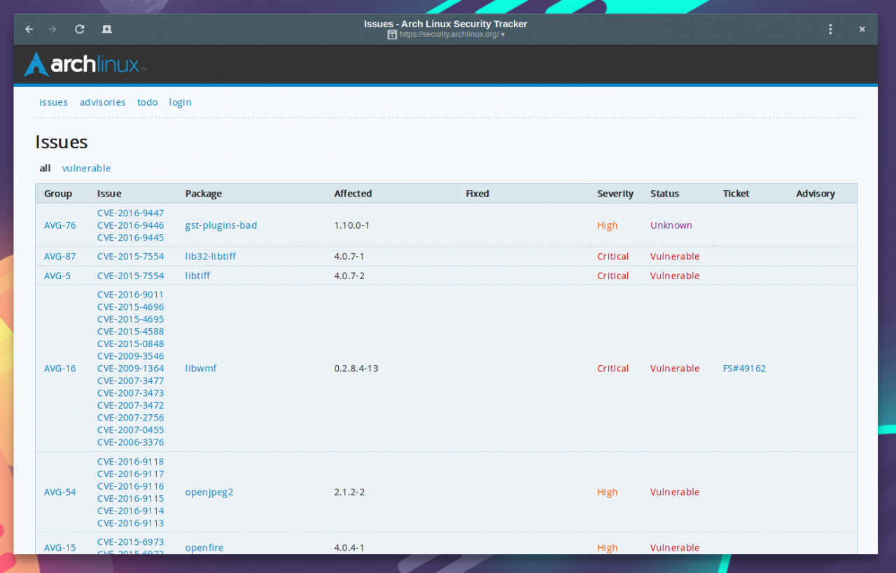 Nach Sicherheitslücken in Arch Linux scannen – Linux und Ich