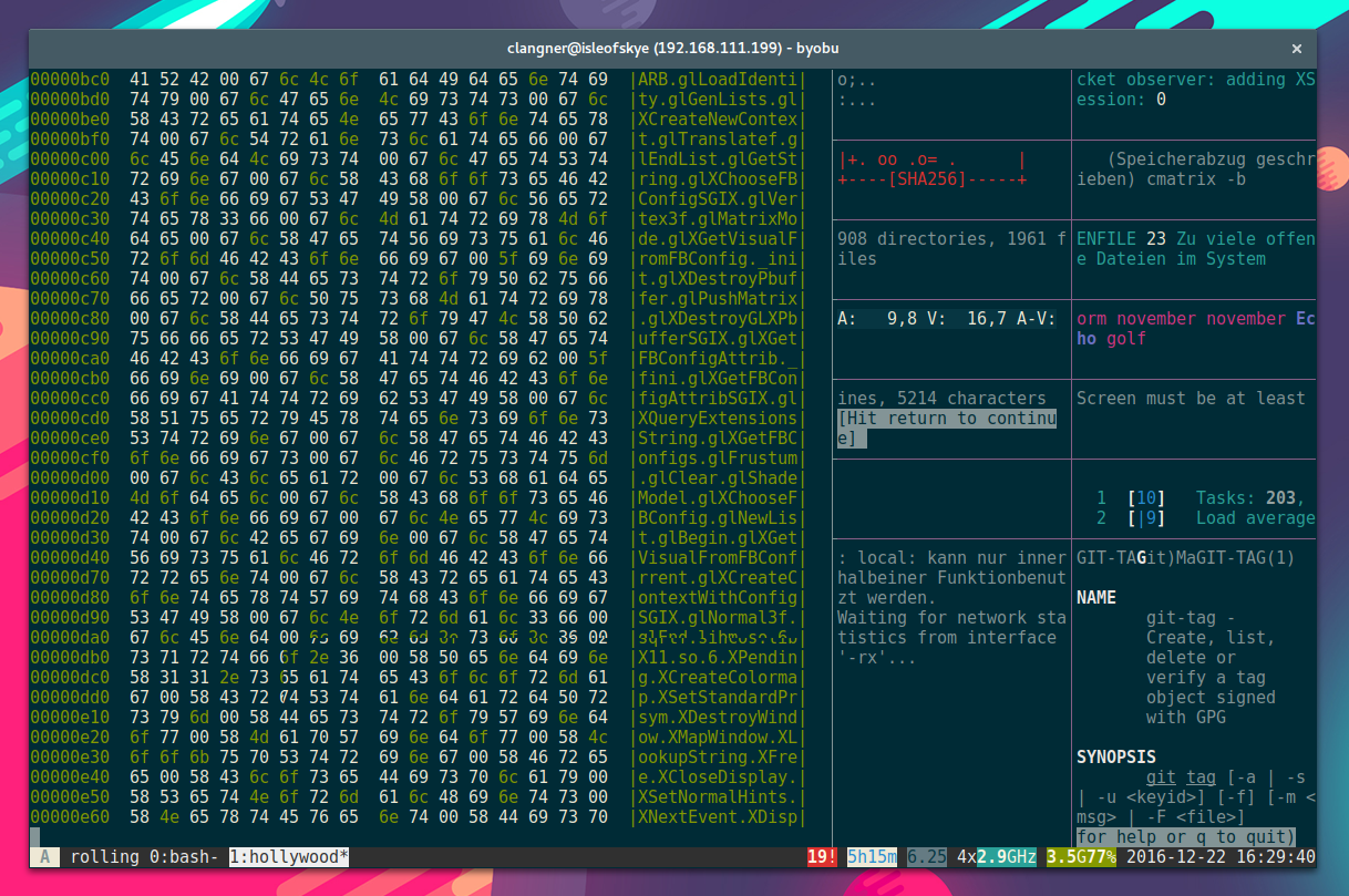 Hollywood macht das Terminal filmreif – Linux und Ich